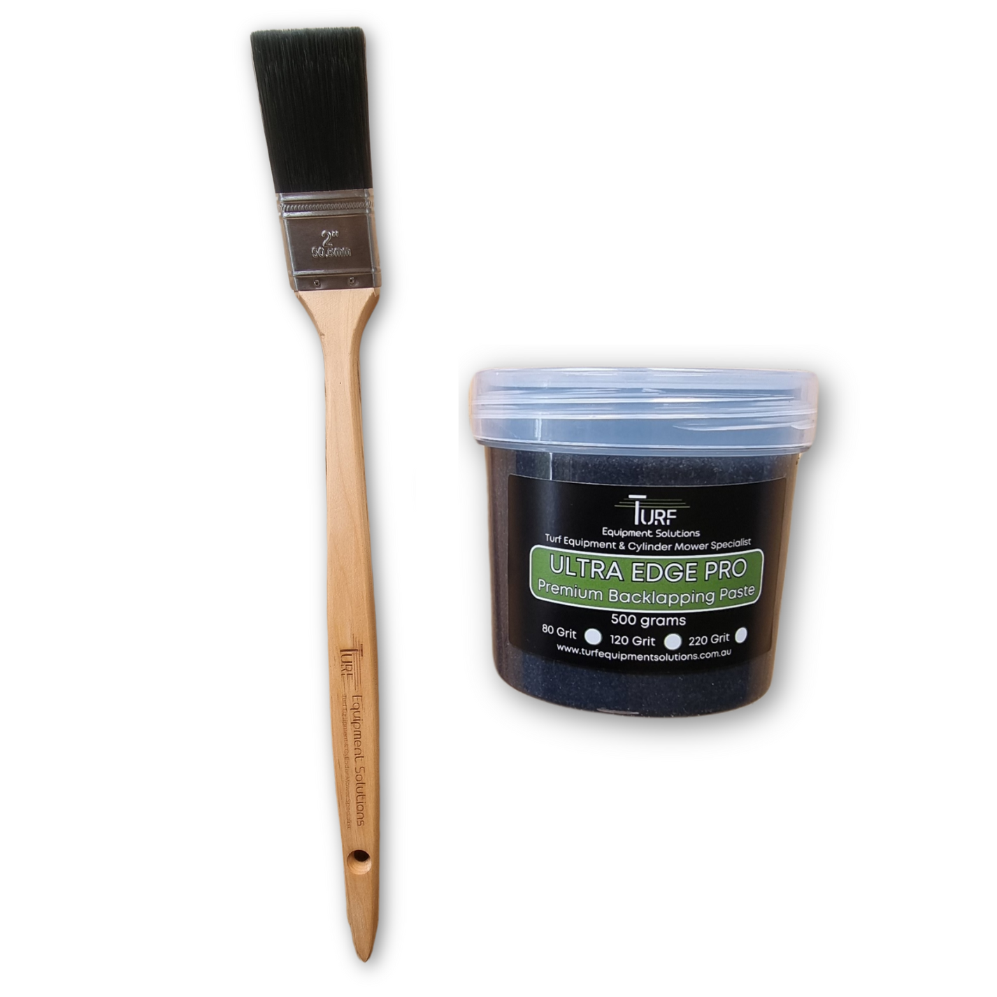 Ultra Edge Backlapping Paste 500g & Brush Combo – Turf Equipment Solutions
